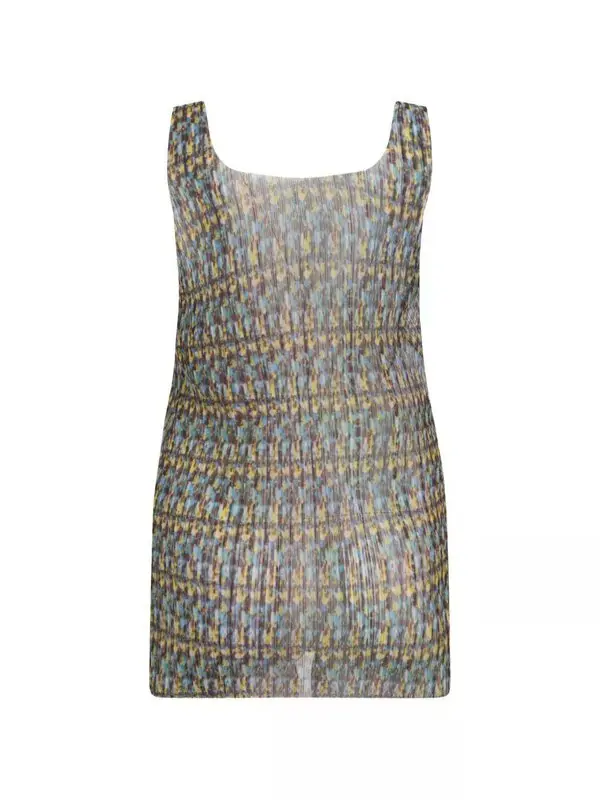 Philosophy Di Lorenzo Serafini Pleated Abstract Print Top