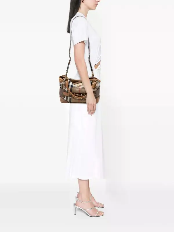 Burberry 2000-2017 House Check Canvas Brecon Satchel