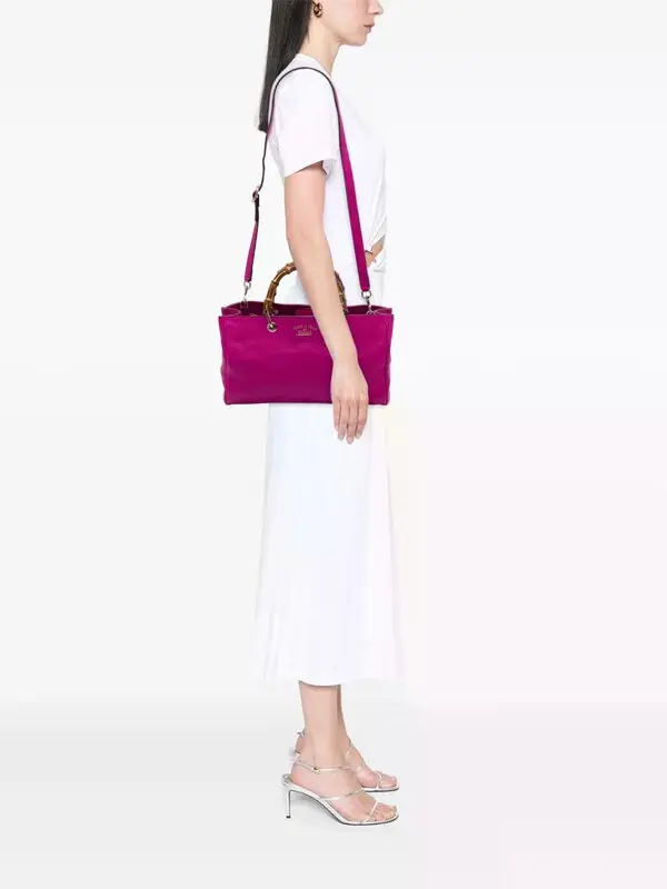 Gucci Bamboo Shopper Satchel - Pink