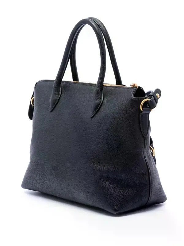 Prada Vitello Daino Zip Top Satchel