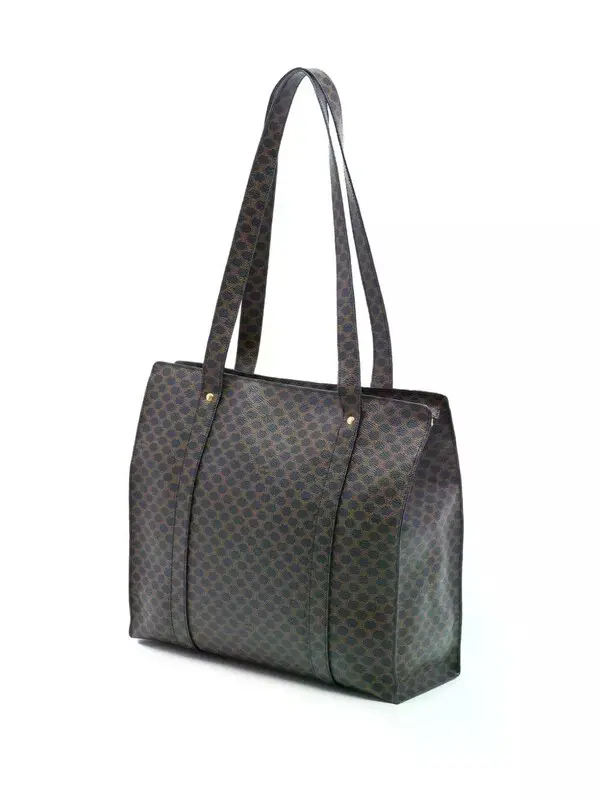 Celine 20th Century Macadam Coated Canvas Tote Bag