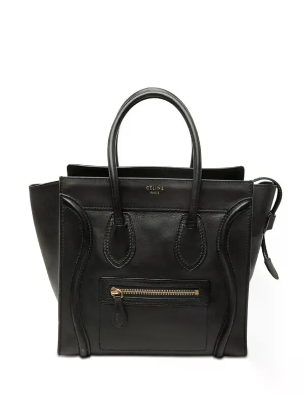 Celine 2012 Micro Smooth Calfskin Luggage Tote Bag