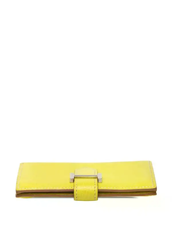 Hermès 2011 Epsom Bearn Case Card Holder - Yellow