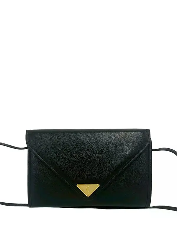 Saint Laurent Leather Envelope Flap Crossbody Bag