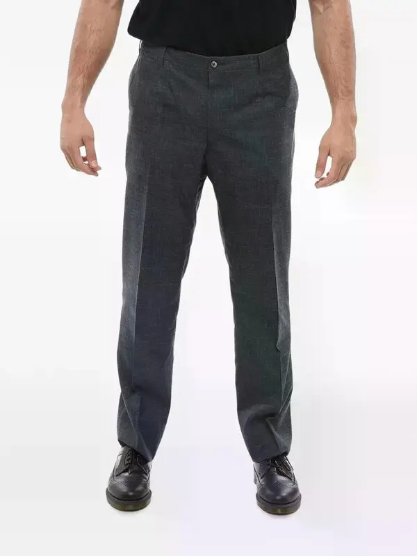 Corneliani Linen-blend Belt-loop Trousers