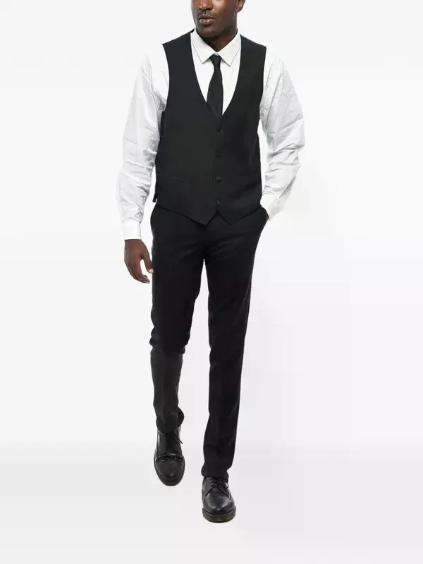 Corneliani Patterned-jacquard Button-up Waistcoat
