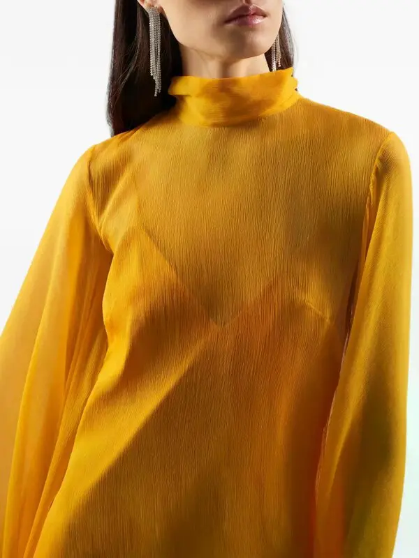 TALLER MARMO Lanzarote High-neck Kaftan Maxi Dress - Yellow