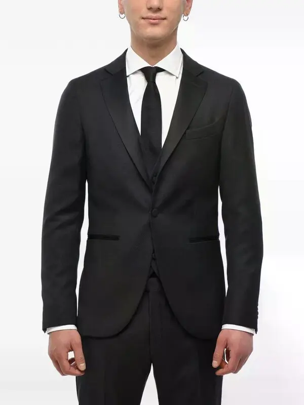 Corneliani Three-piece Jacquard Suit