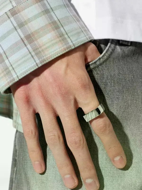 Off-White Diagonals Signet Ring