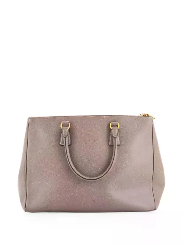Prada Double Zip Lux Saffiano Leather Large Tote Bag