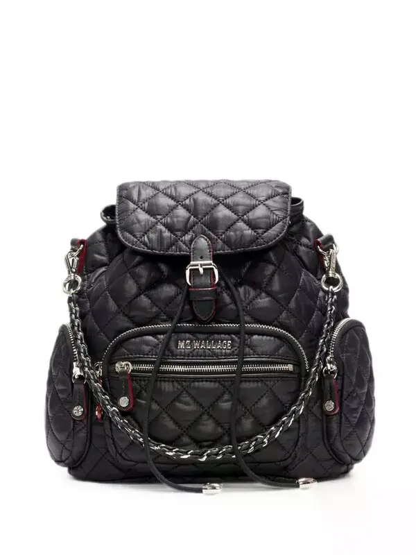 Mz Wallace Mini Crosby Quilted Backpack - Black