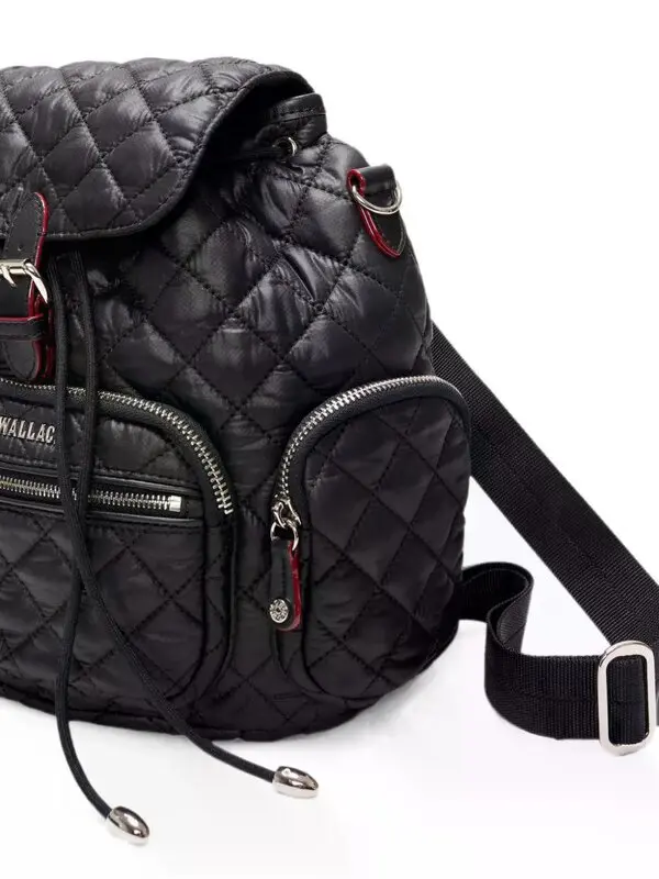 Mz Wallace Mini Crosby Quilted Backpack - Black