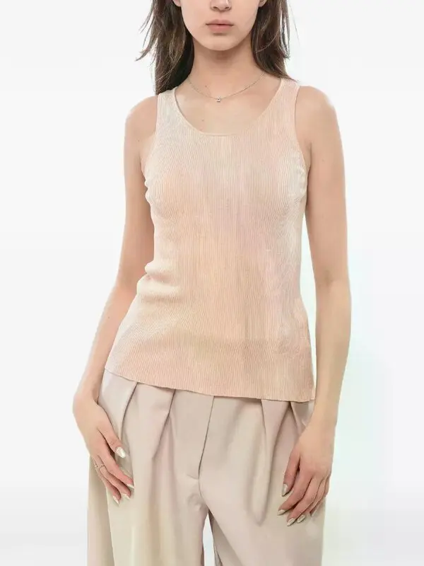 Aspesi Ribbed-knit Tank Top - Neutrals