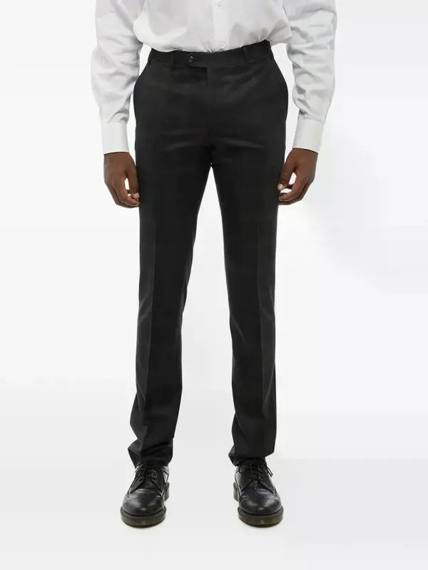 Corneliani District-check Wool Trousers