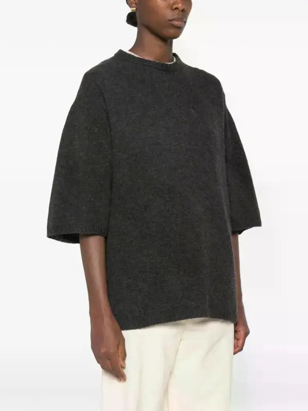 ALYSI Short-sleeved T-shirt With Ribbed Trim