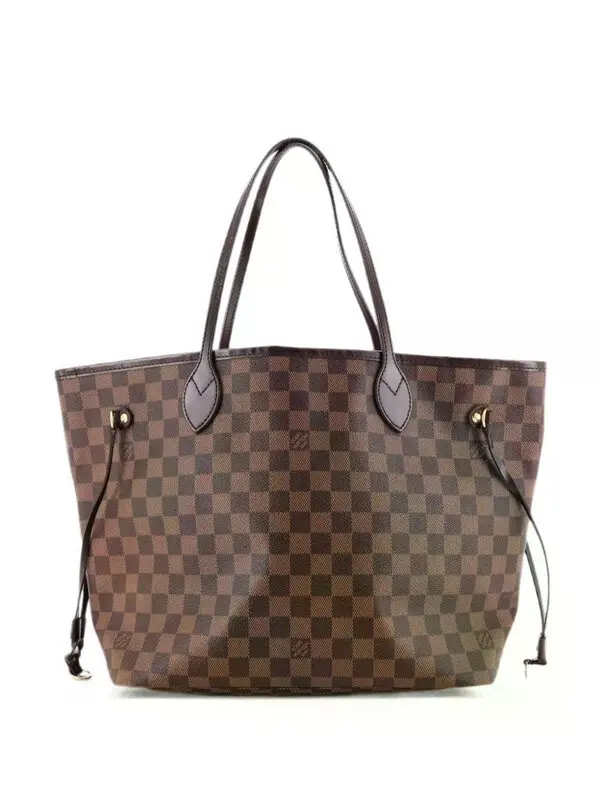 LOUIS VUITTON Damier Neverfull Mm Tote Bag - Brown