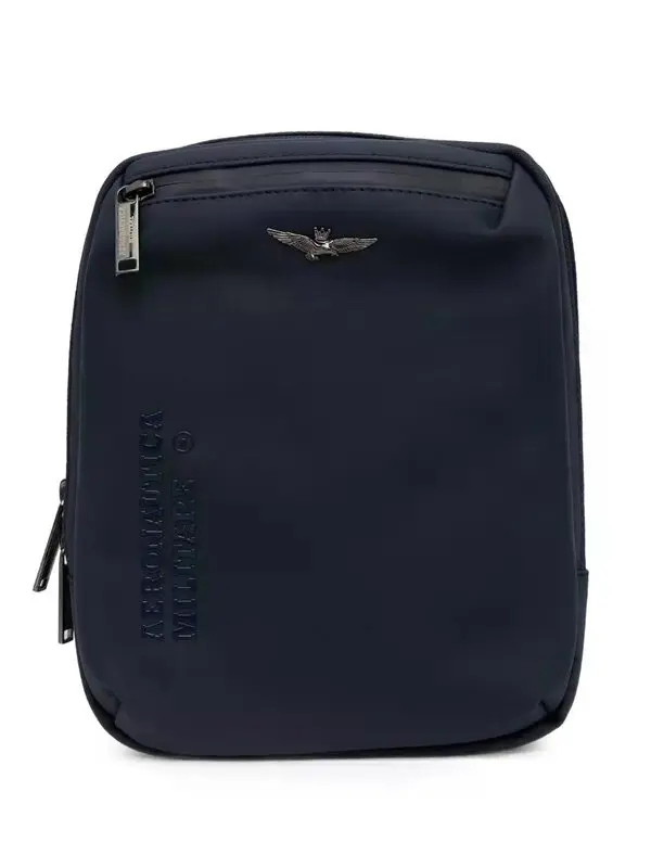 AERONAUTICA MILITARE Logo Plaque Belt Bag - Blue
