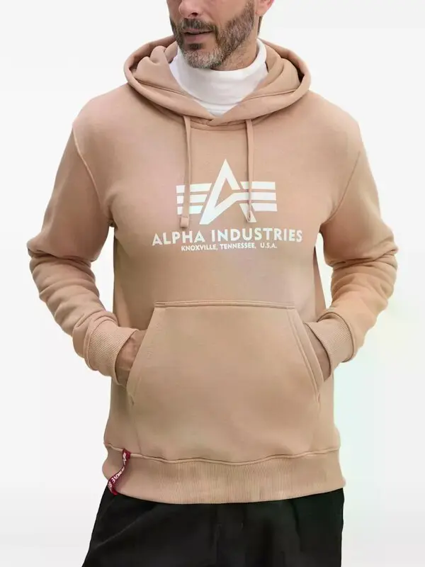Alpha Industries Logo-print Drawstring Hoodie
