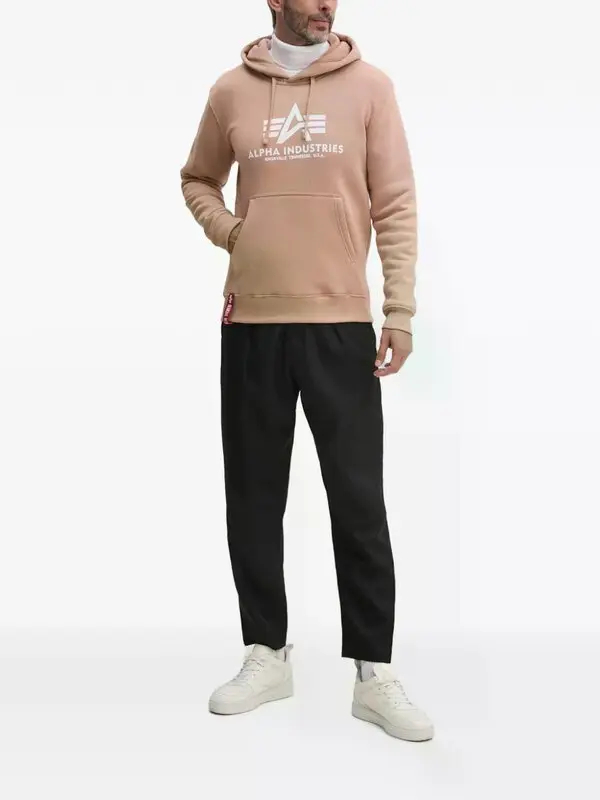 Alpha Industries Logo-print Drawstring Hoodie