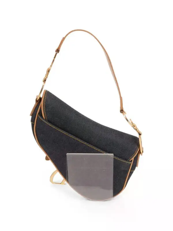 Dior Saddle Denim Shoulder Bag