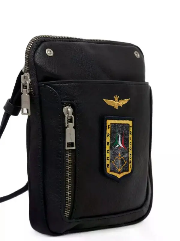 AERONAUTICA MILITARE Patch-detail Zip-fastening Belt Bag - Black