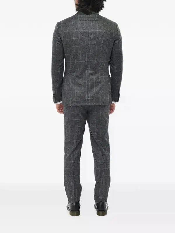 Corneliani Windowpane-pattern Suit