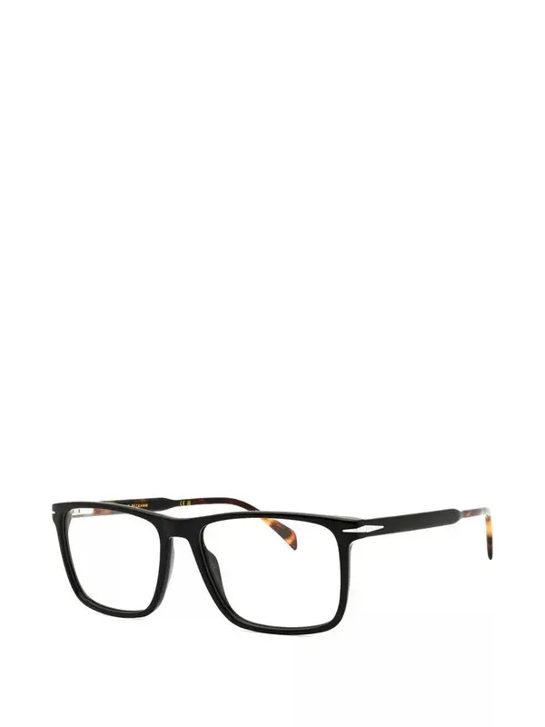 DB EYEWEAR BY DAVID BECKHAM Square Frame Full Rim Acetate Eyeglasses - Brown