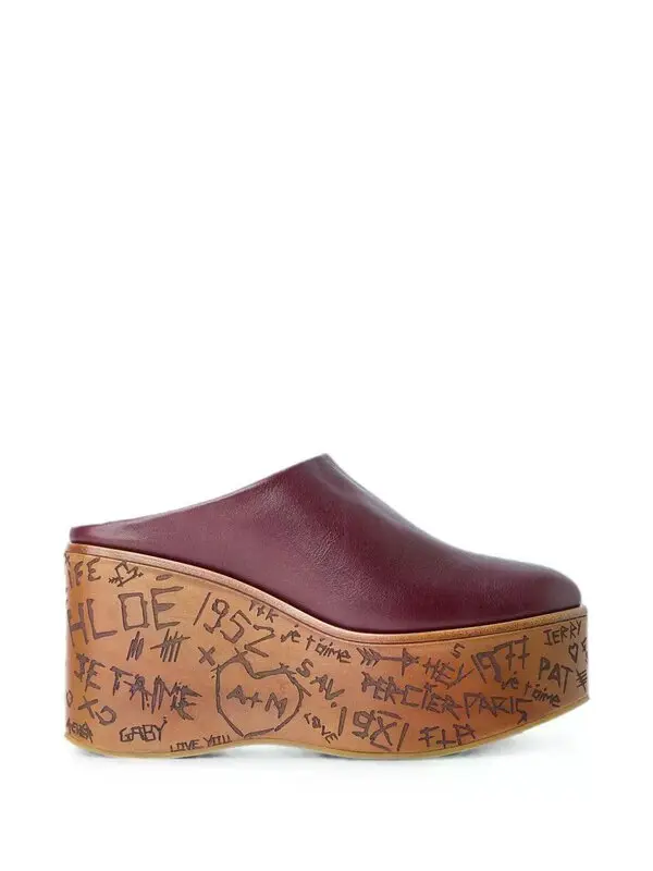 Chloé Maxime Wedge Mules
