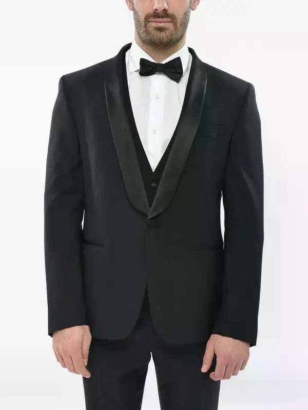 Corneliani Satin Shawl-lapel Blazer And Waistcoat Set