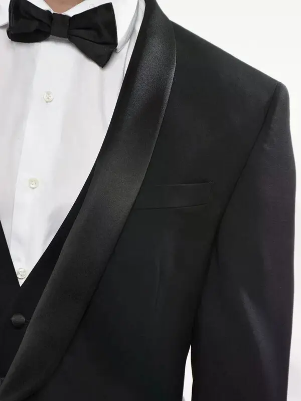 Corneliani Satin Shawl-lapel Blazer And Waistcoat Set