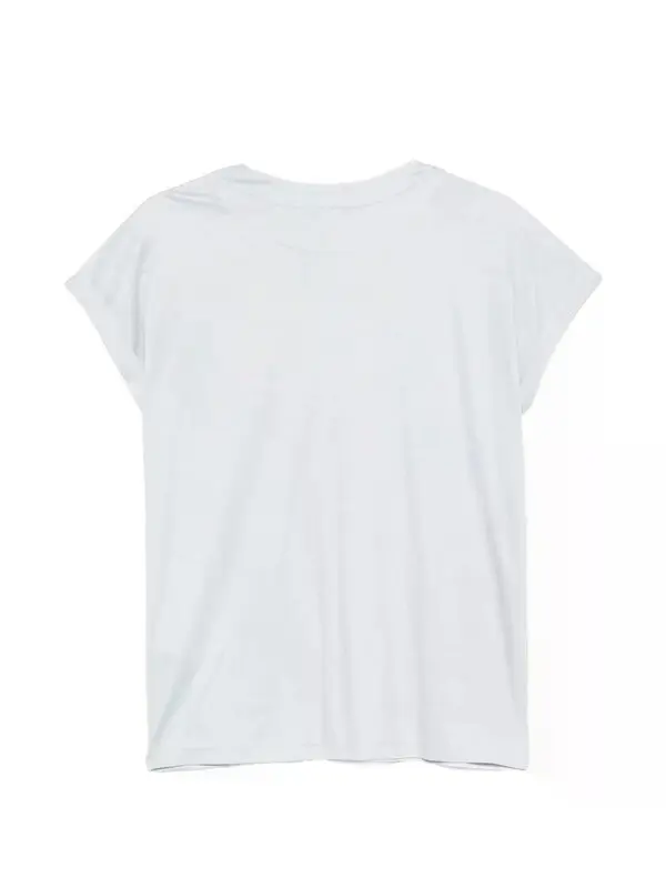 Eleventy V-neck T-shirt With Cap Sleeves