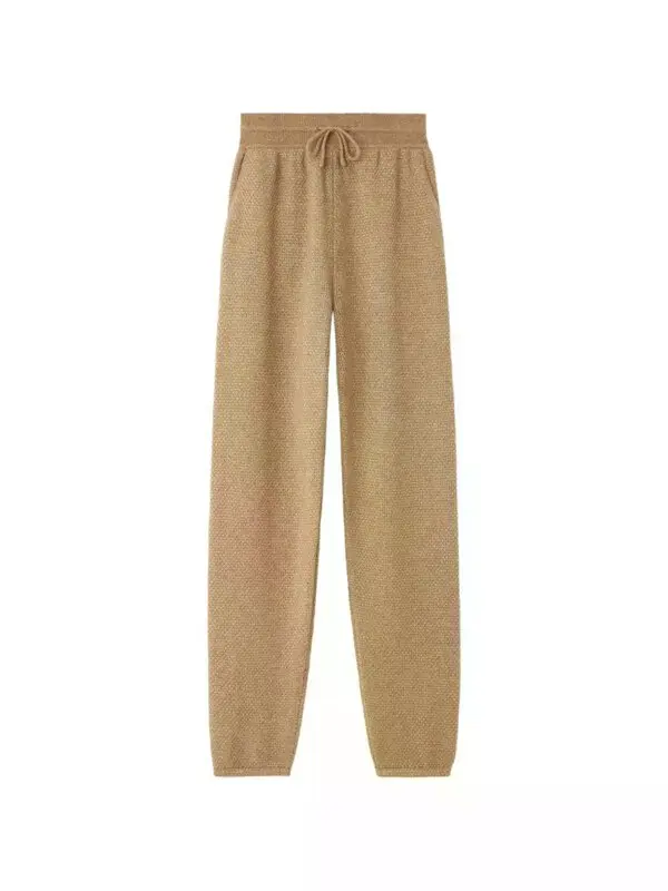 Loro Piana Azalea Textured Track Pants - Neutrals