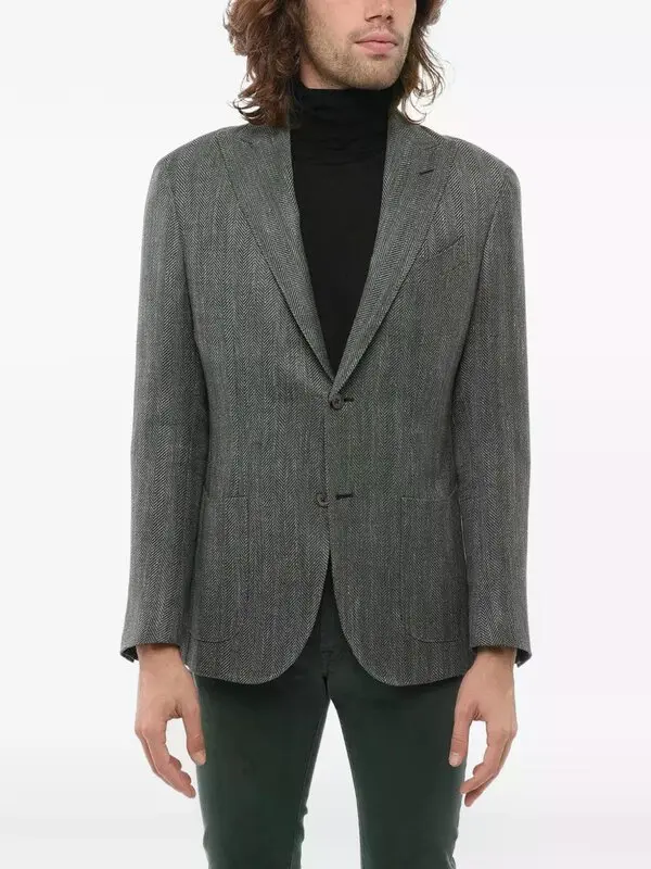 Corneliani Herringbone Peak-lapel Blazer