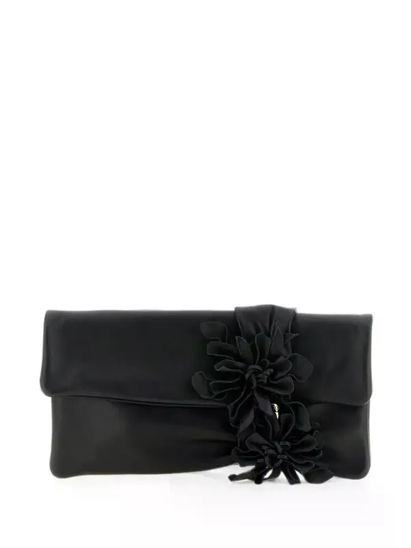JIMMY CHOO Zandra Floral-appliqué Clutch Bag
