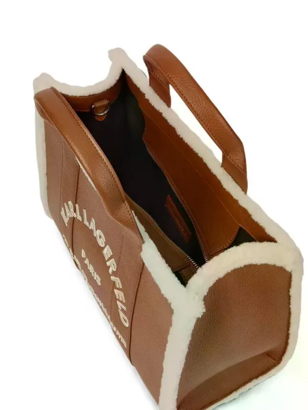 Karl Lagerfeld Rue St-guillaume Shearling Tote Bag