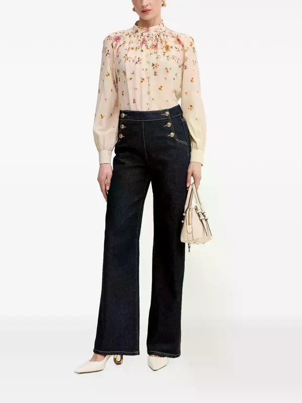 Luisa Spagnoli Floral-print Silk Blouse