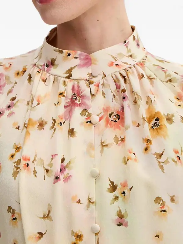 Luisa Spagnoli Floral-print Silk Blouse