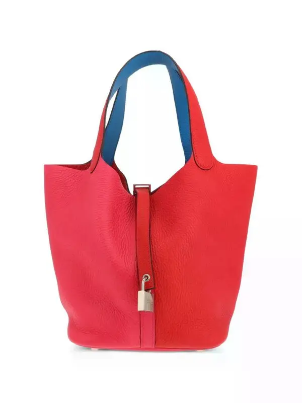 Hermès 2022 Picotin Casaque Tote Bag - Red