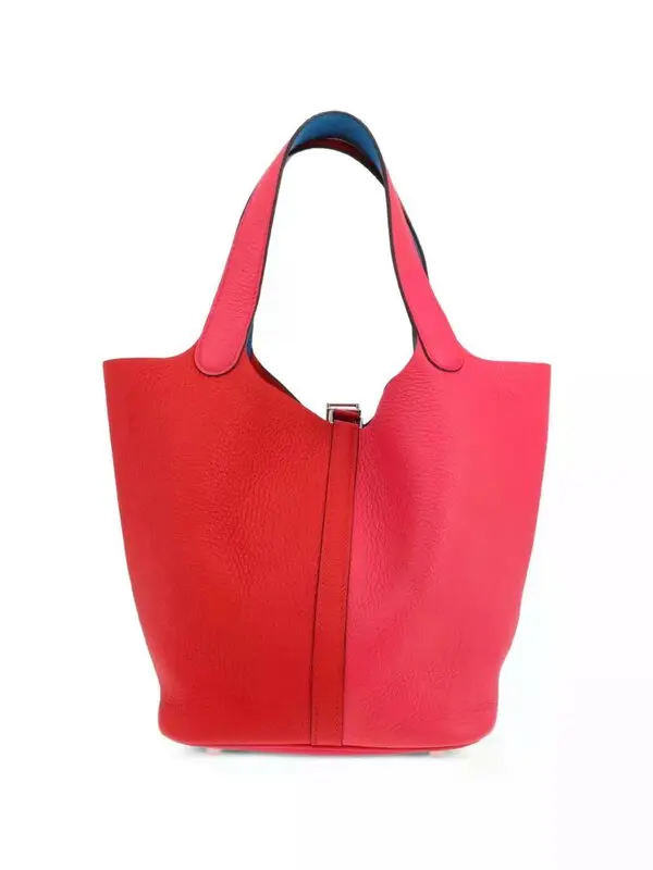 Hermès 2022 Picotin Casaque Tote Bag - Red
