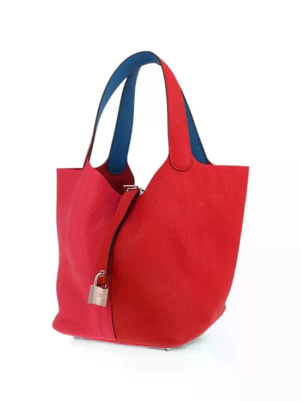 Hermès 2022 Picotin Casaque Tote Bag - Red