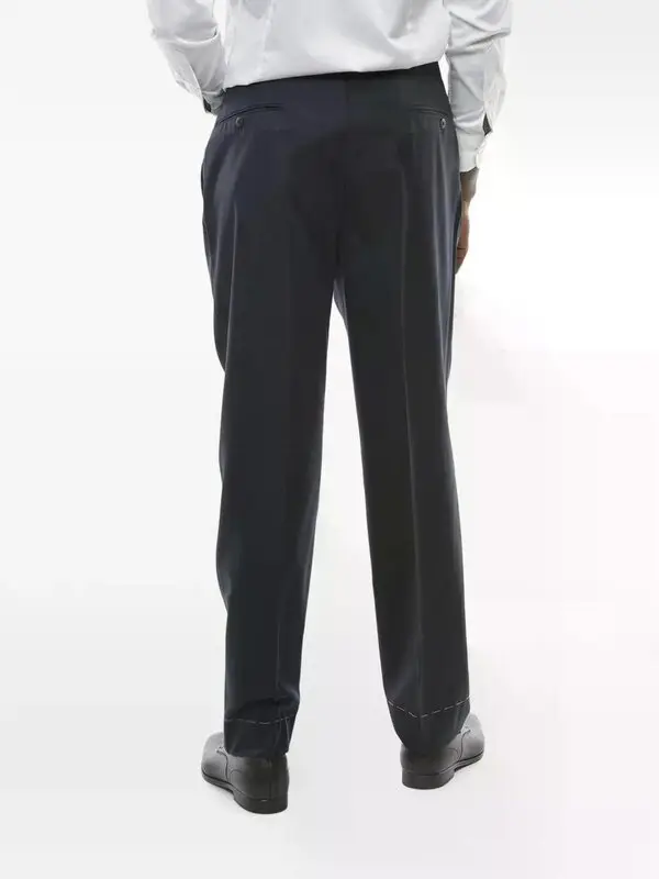Corneliani Mantua Pleated Wool Trousers