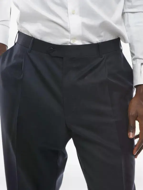 Corneliani Mantua Pleated Wool Trousers