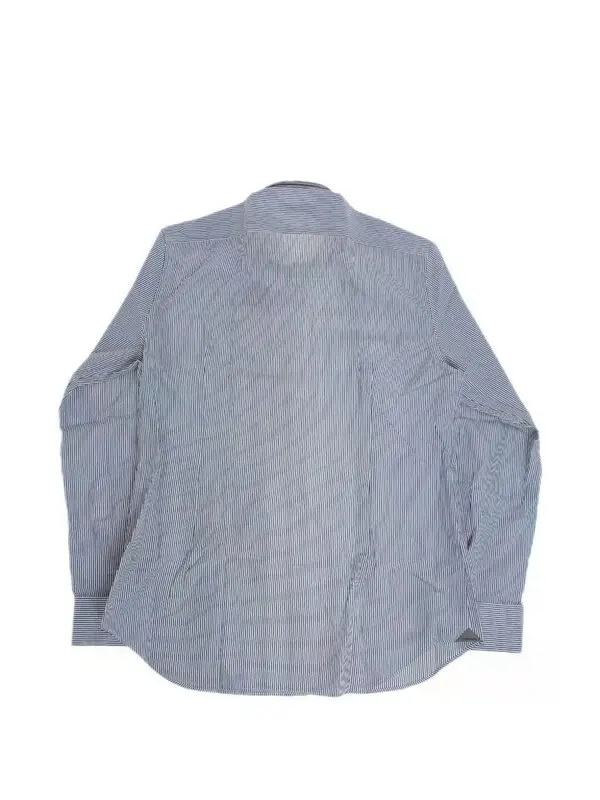 Corneliani Awning-striped French-collar Shirt