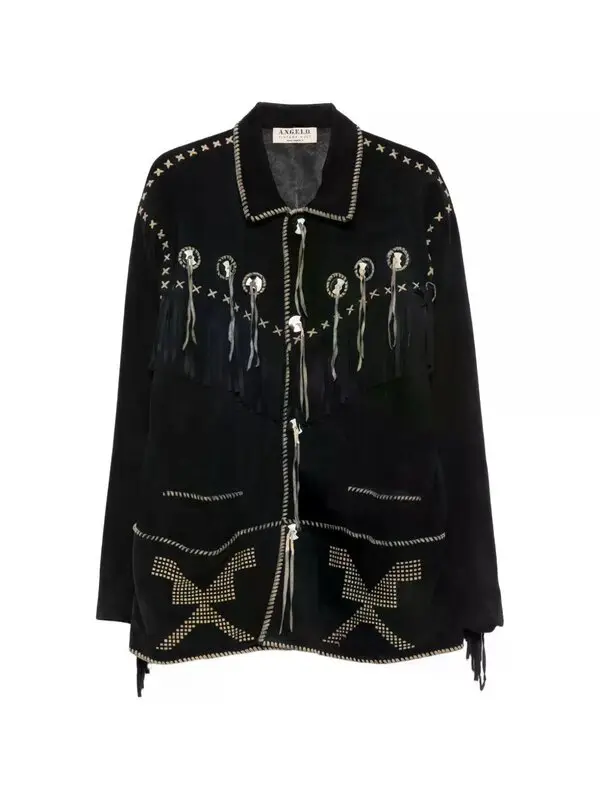 A.N.G.E.L.O. VINTAGE CULT Embellished Fringed Jacket
