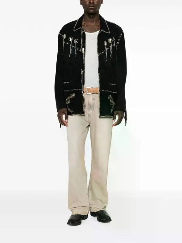 A.N.G.E.L.O. VINTAGE CULT Embellished Fringed Jacket