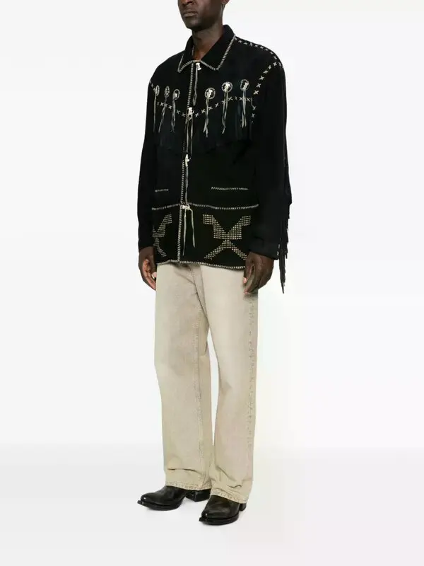 A.N.G.E.L.O. VINTAGE CULT Embellished Fringed Jacket