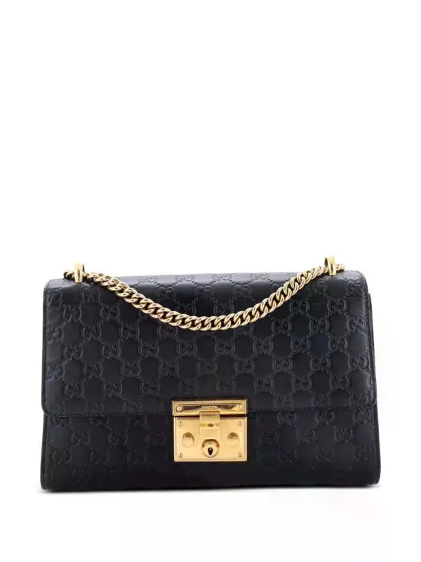 Gucci Padlock Gg Monogram Leather Shoulder Bag