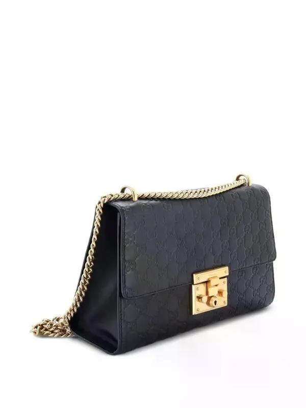Gucci Padlock Gg Monogram Leather Shoulder Bag
