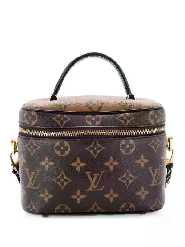 LOUIS VUITTON Vanity Handbag Reverse Monogram Canvas Pm Satchel