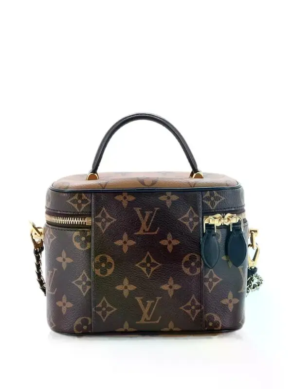 LOUIS VUITTON Vanity Handbag Reverse Monogram Canvas Pm Satchel
